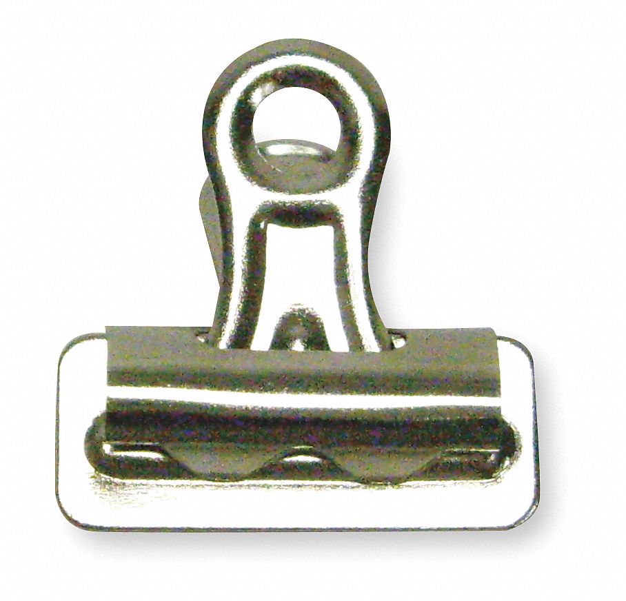 Metal, Silver, Bulldog Clip - 2WFV6|2WFV6 - Grainger