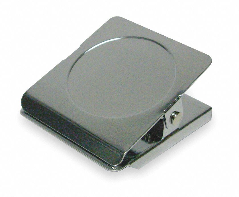 Metal, Silver, Magnetic Clip - 2WFW5|2WFW5 - Grainger