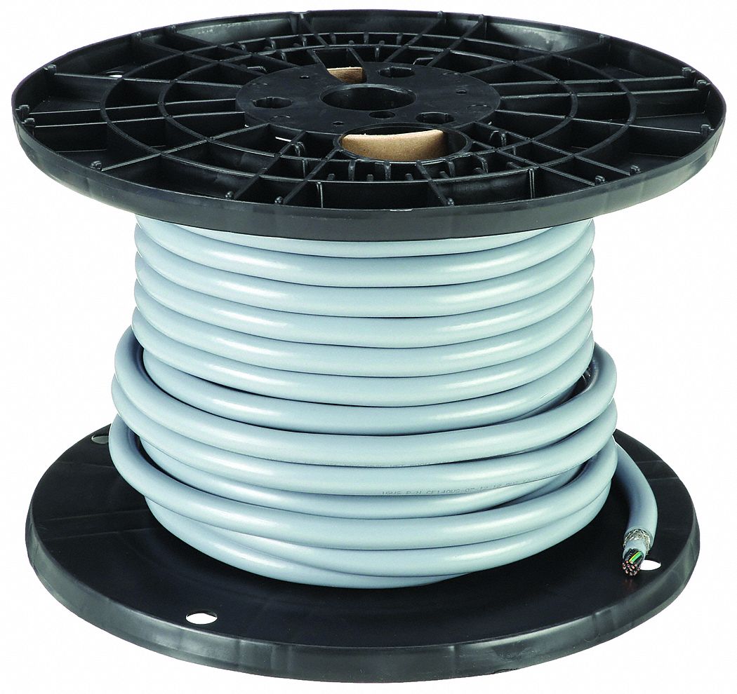 CHAINFLEX, 18 AWG Conductor Size, 12 Conductors, Control Cable - 2WGT7 ...