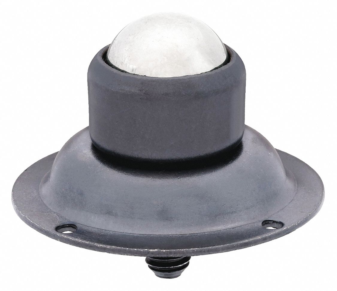 Ball Transfer, Flange/Threaded-Stud Ball Transfer Mount Type, Carbon ...