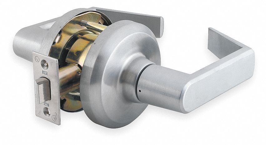 DORMAKABA, Passage Lever Locksets, Chrome, Door Lockset - 2WHJ1|QCL130E626S4478S - Grainger