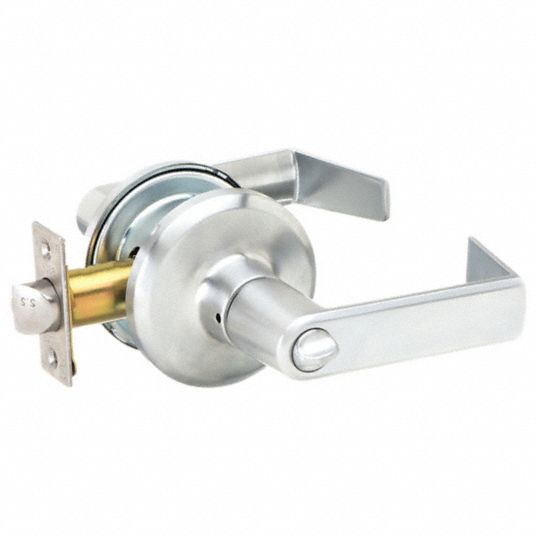 DORMAKABA, Office Lever Locksets, Chrome, Door Lockset - 2WHJ7 ...