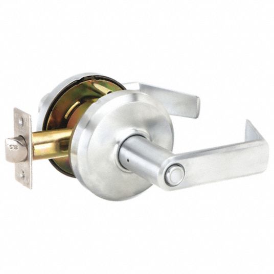 DORMAKABA, Privacy Lever Locksets, Chrome, Door Lockset - 2WHK3 ...