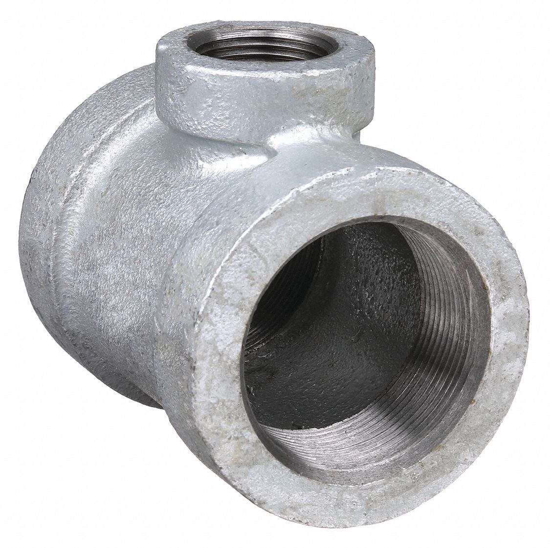Malleable Iron, 2 1/2 in x 2 1/2 in x 1 in, Reducing Tee - 2WJ37|510-995BC - Grainger