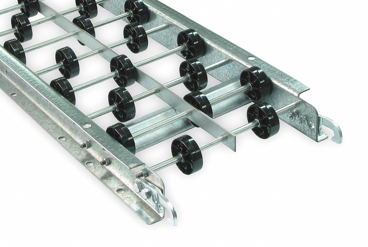 Light-Duty, Nylon, Skate Wheel Conveyor - 2WKL5|12X10X05GP - Grainger