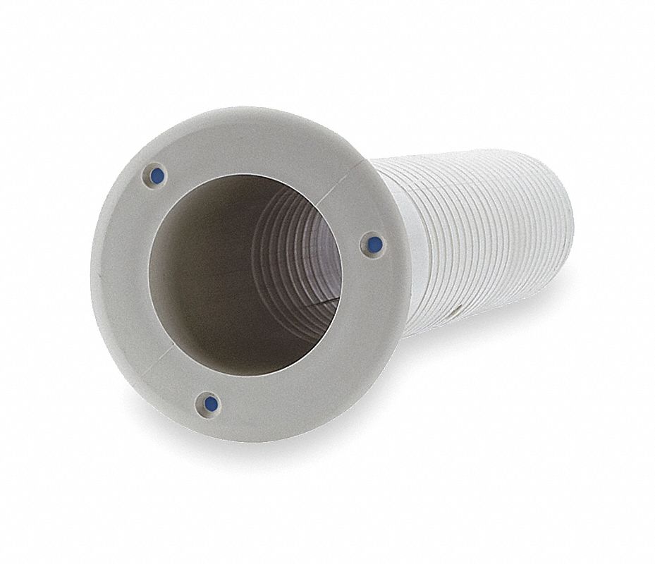 DIVERSITECH Manga Pared,L 13-3/4 pulg.,Blanco - 2WUL3 | 230-WS2 - Grainger México