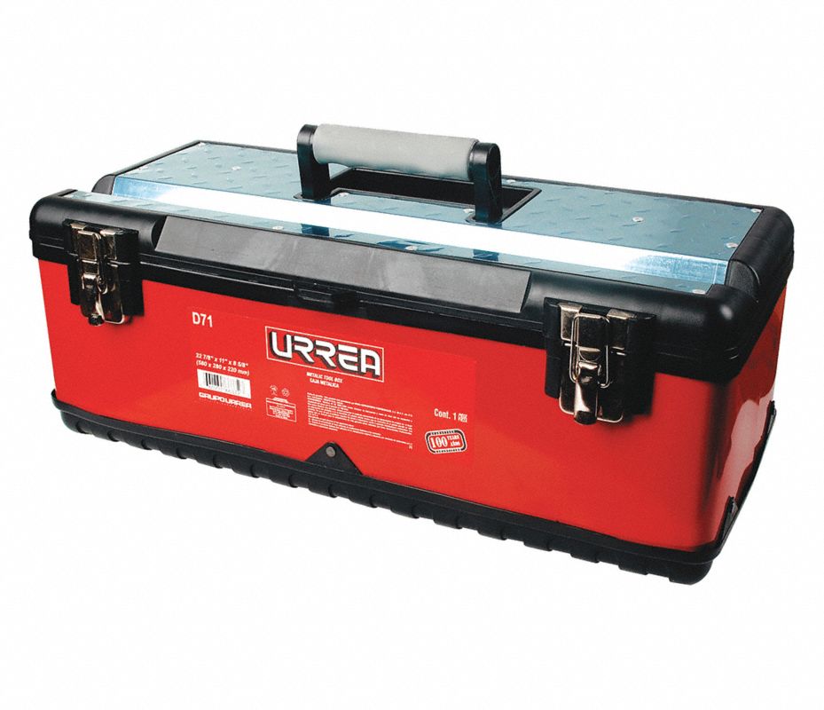 URREA Caja de Herramientas Estándar Metal Rojo 23 x 11" x 8-5/8 ...