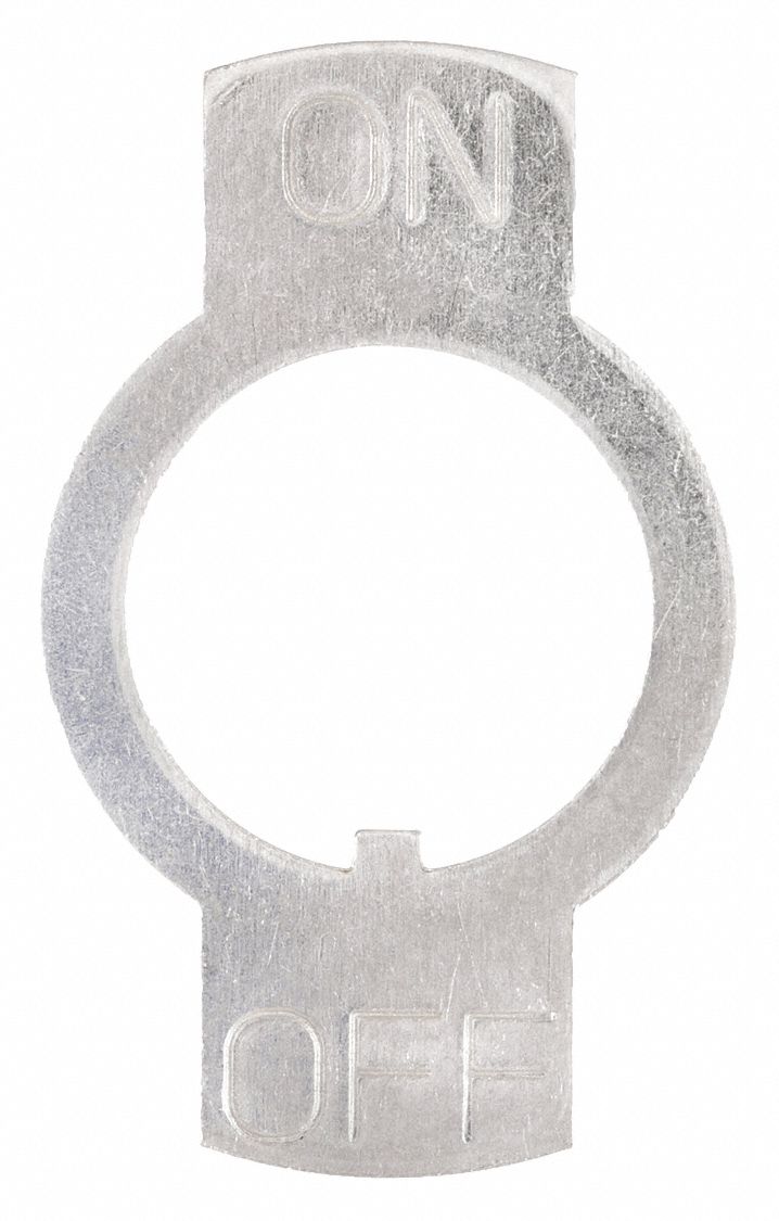 Round, 1/2 in Overall Dia 15/16 in Overall Ht, Indicator Plate - 2X642 ...