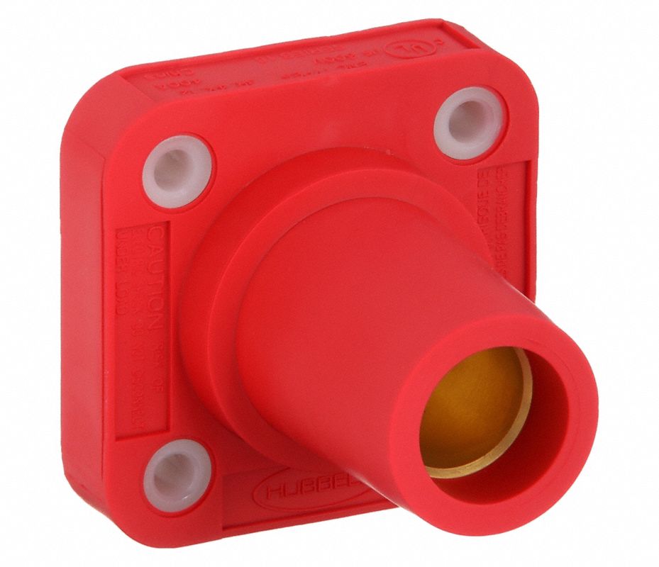 HUBBELL Receptáculo Hembra , Perno , Rojo , 2/0 a 4/0 - 2XB57 | HBLFRSR ...