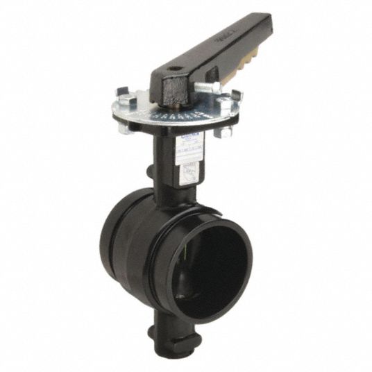 GRUVLOK, 2 1/2 in Pipe Size, 300 psi Max. Pressure (CWP), Butterfly ...