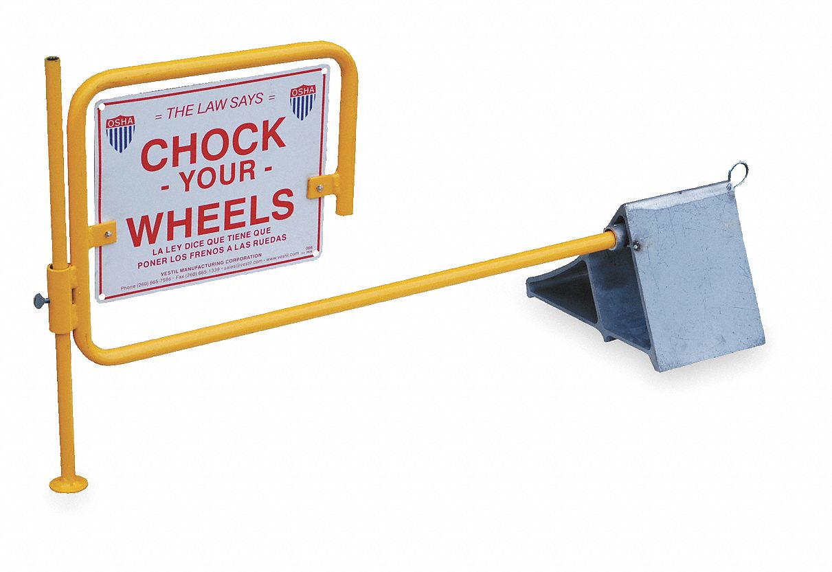 10 1/2 in Overall Lg, 7 1/2 in Overall Wd, Wheel Chock - 2XHZ2|2XHZ2 ...