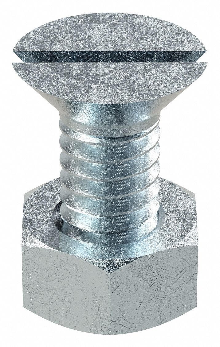 1/4"-20 Thread Size, 3/4 in Lg, Stove Bolt - 2XJ66|658169-PG - Grainger