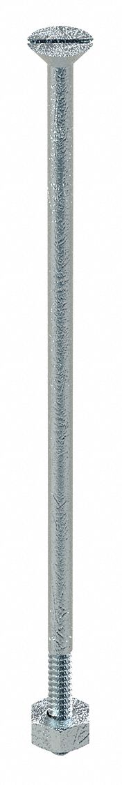 1/4"-20 Thread Size, 6 in Lg, Stove Bolt - 2XJ74|658189-PG - Grainger