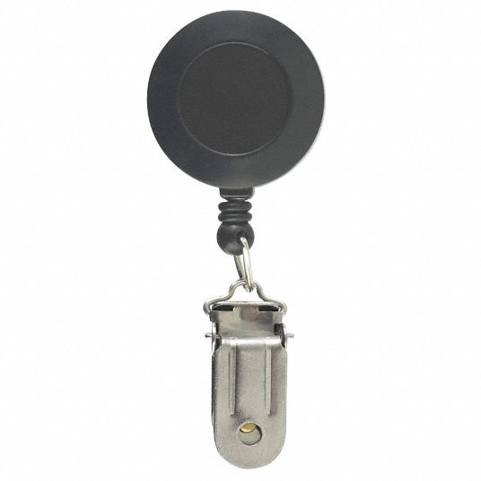 Retractable Reel w Clamp,Black,PK5 - Grainger