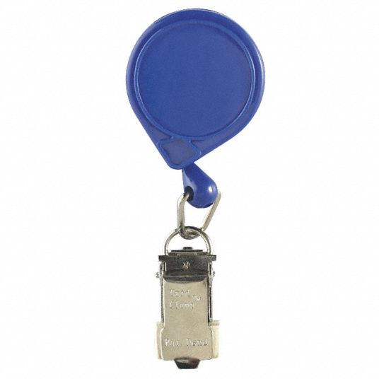Retractable Reel w Clamp,Blue,PK5 - Grainger