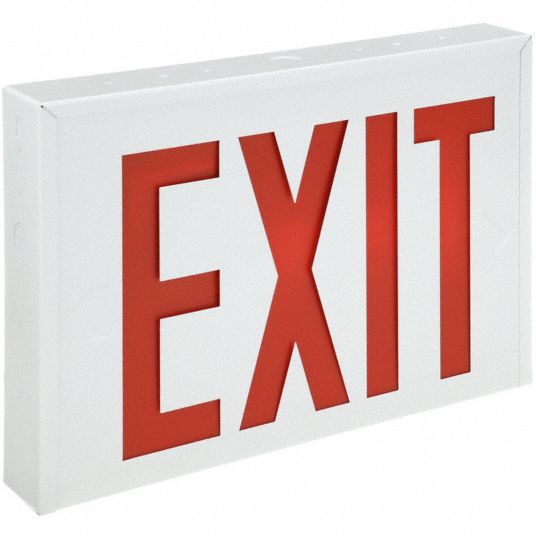 LED, White, Exit Sign - 2XLF5|LXNY W 3 R - Grainger