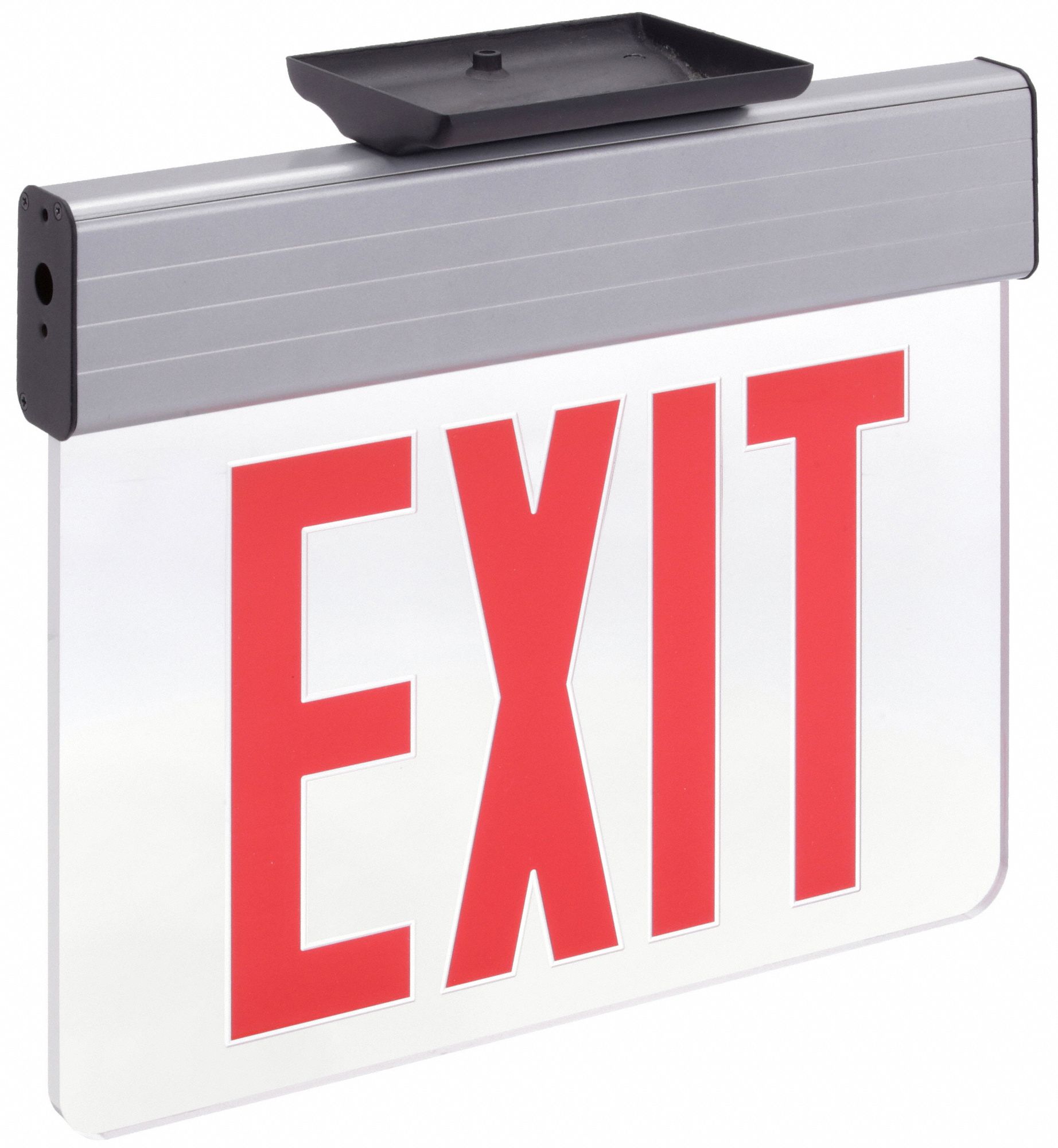 1 Faces, Red, Edge-lit Exit Sign - 2XLG4|EDGNY 1 R - Grainger