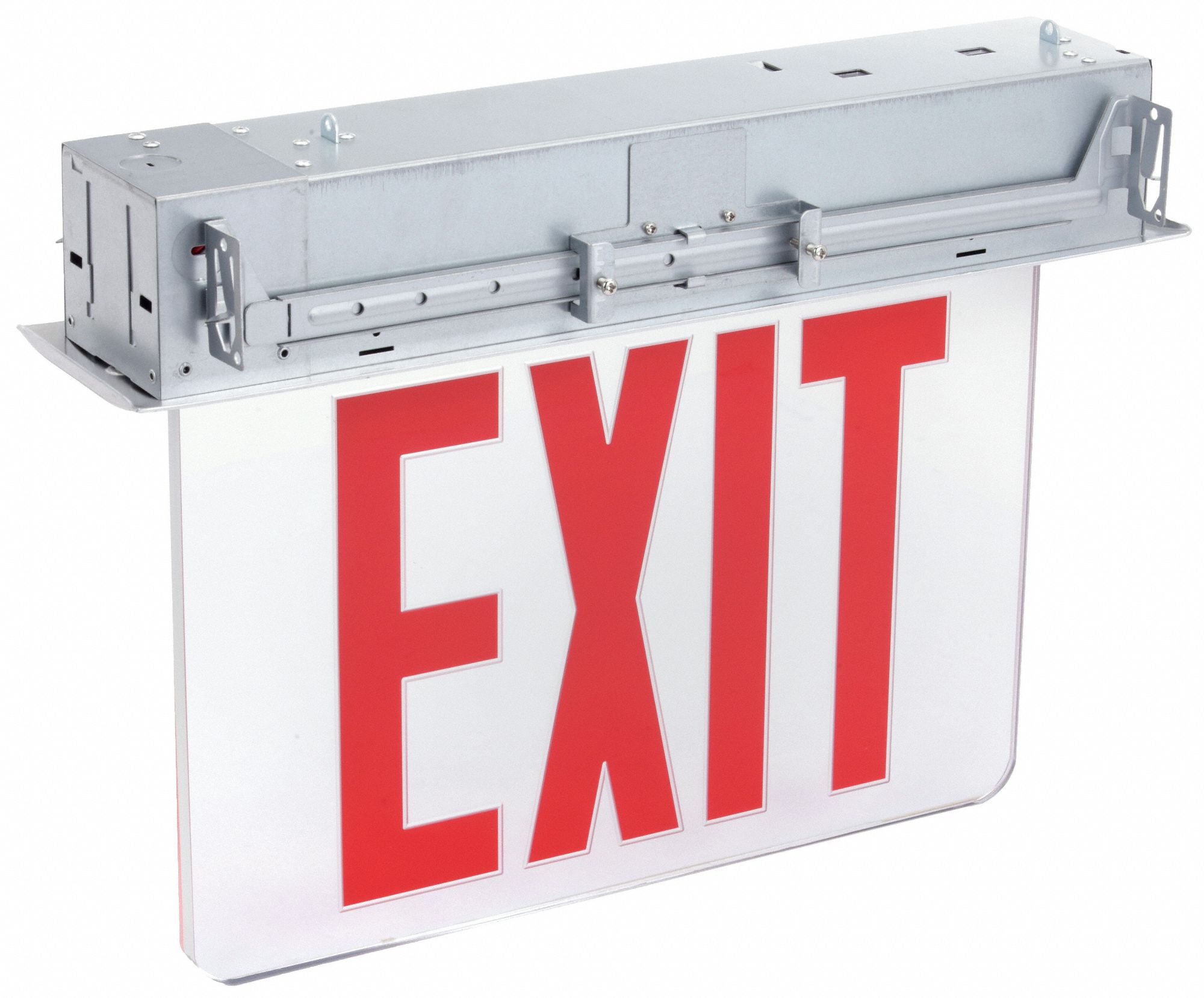 2 Faces, Red, Edge-lit Exit Sign - 2XLH1|EDGRNY 2 R - Grainger