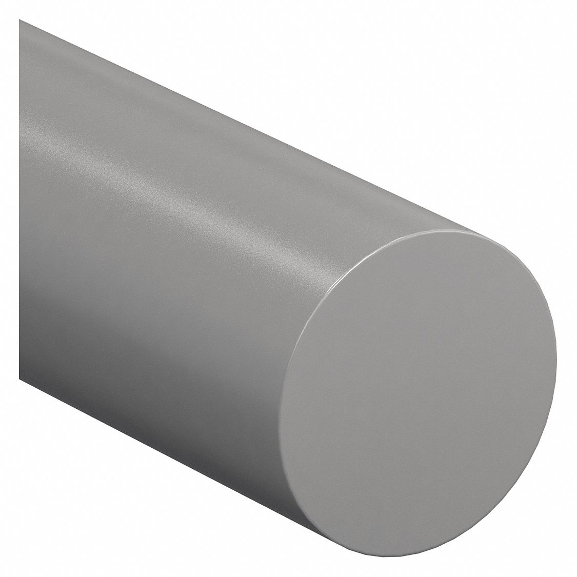 1 ft Plastic Lg, Gray, Plastic Rod - 2XPR4|2XPR4 - Grainger