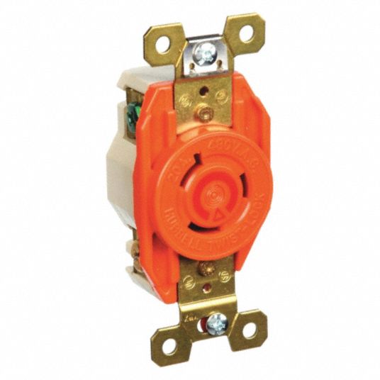 L8-20R, 20 A, Locking Receptacle - 2XTF3|IG2340 - Grainger