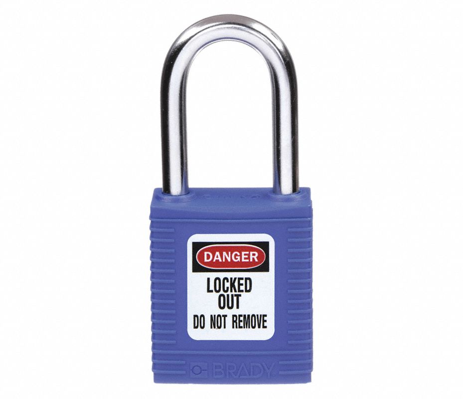 BRADY Candado de Bloqueo Azul con 1 llaves Diferente - Candados con ...