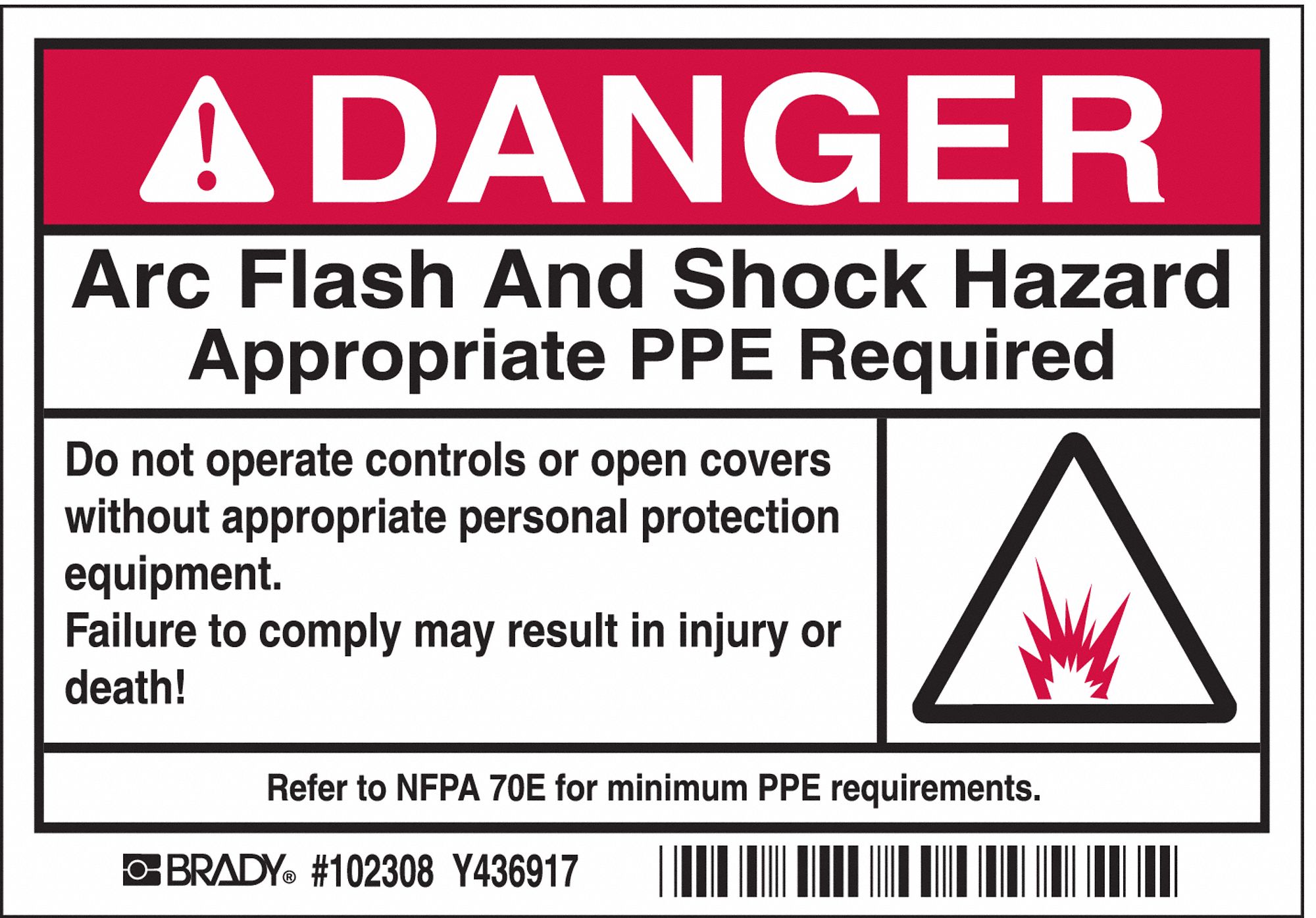Polyester, Adhesive Sign Mounting, Label - 2XU82|102308 - Grainger