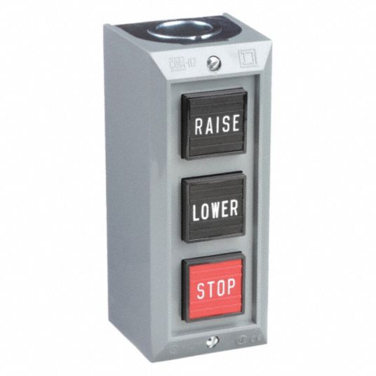 SQUARE D, (3) Push Buttons, 0 Pilot Lights, Control Station - 2XVG2 ...