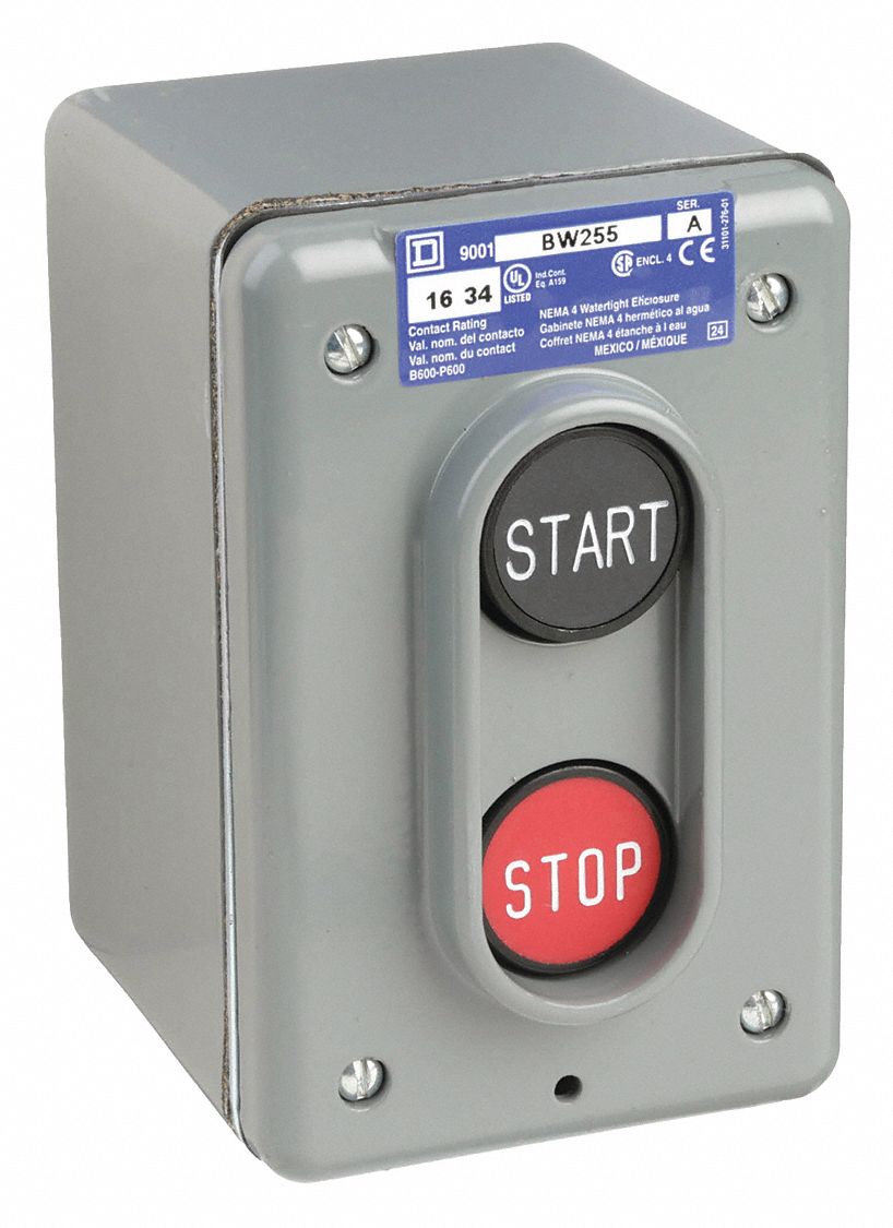 SQUARE D Estación de Control con Botón Pulsador 2NA 2 operadores Start/Stop - 2XVH2 | 9001BW255 ...