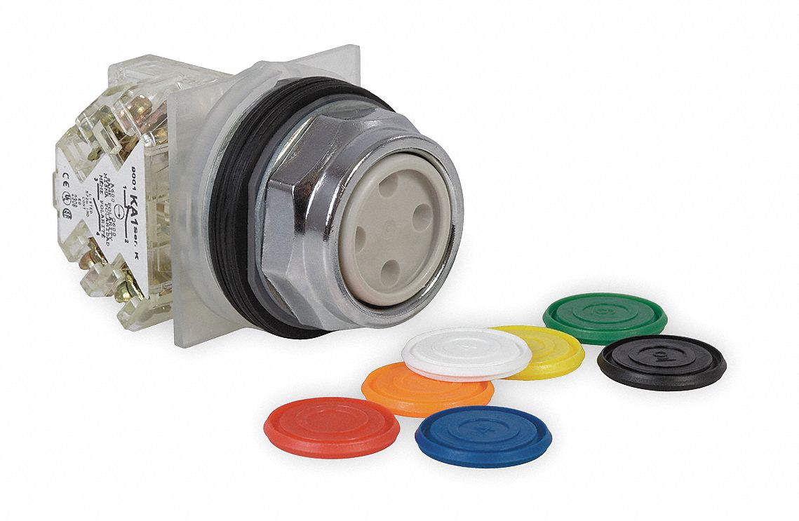 SCHNEIDER ELECTRIC, Non-Illuminated, Flush Profile, Flush Push Button ...