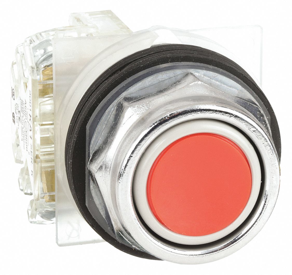 SCHNEIDER ELECTRIC, Non-Illuminated, Flush Profile, Flush Push Button Operator - 2XVT5 ...