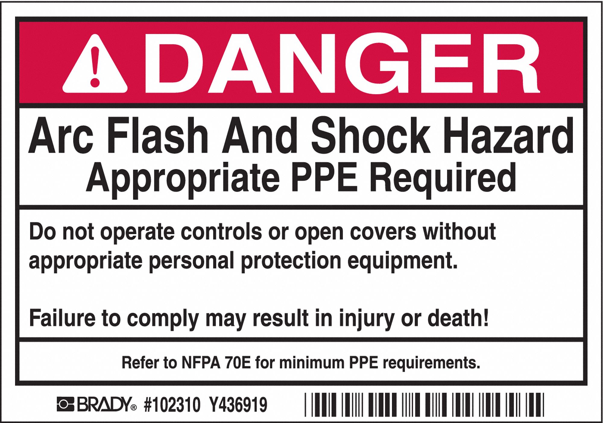 Polyester, Adhesive Sign Mounting, Label - 2XY17|102310 - Grainger