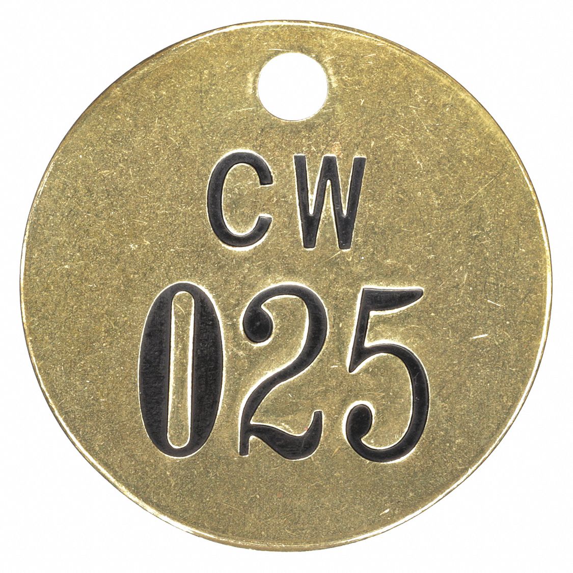 Numbered Tag, Black/Gold, PK 25 - Grainger