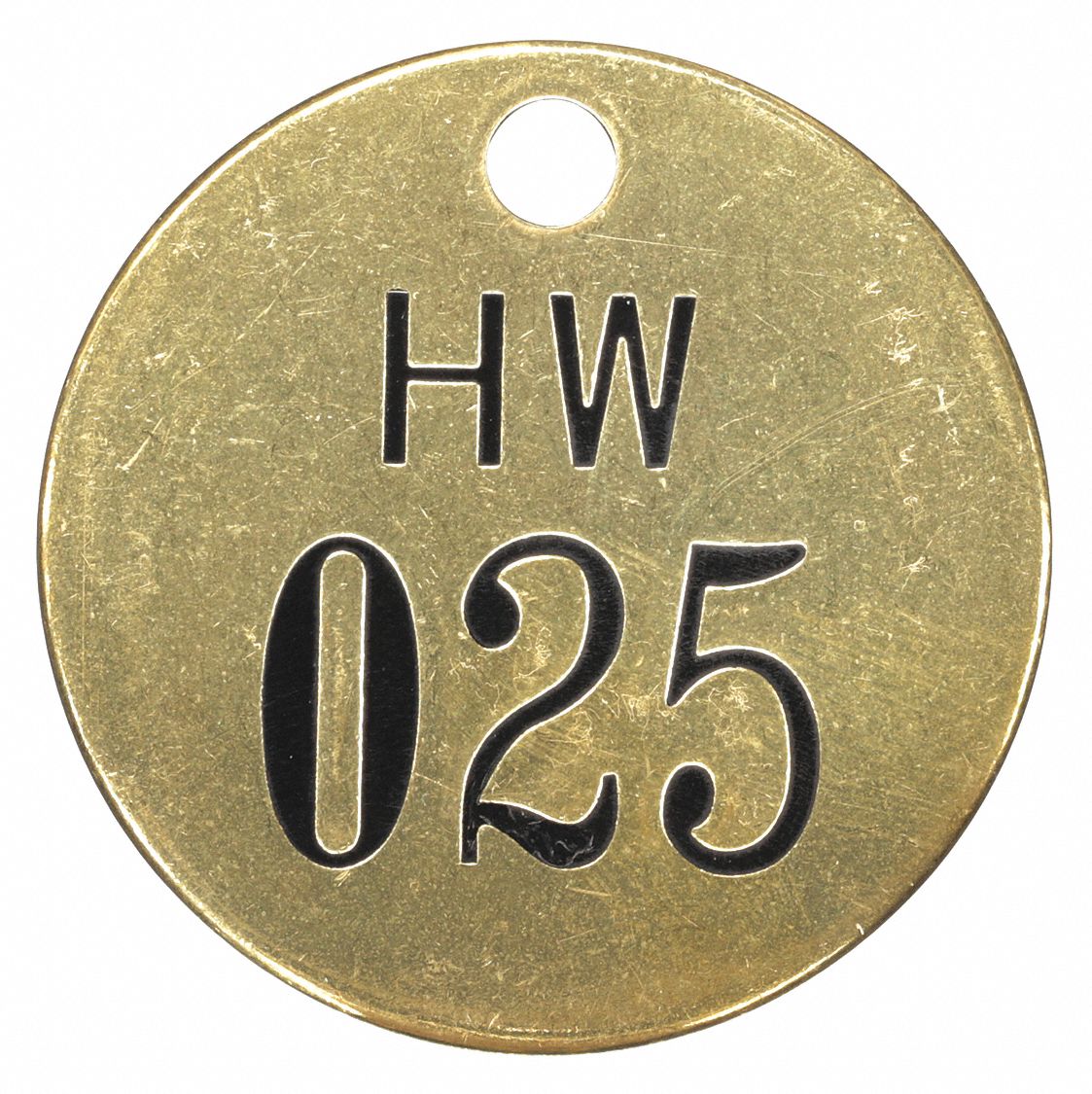 Numbered Tag, Black/Gold, PK 25 - Grainger
