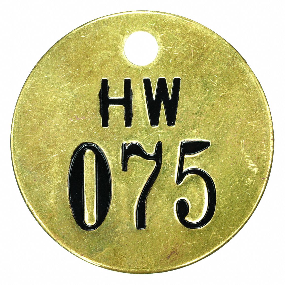 Numbered Tag, Black, Gold, PK 25 - Grainger