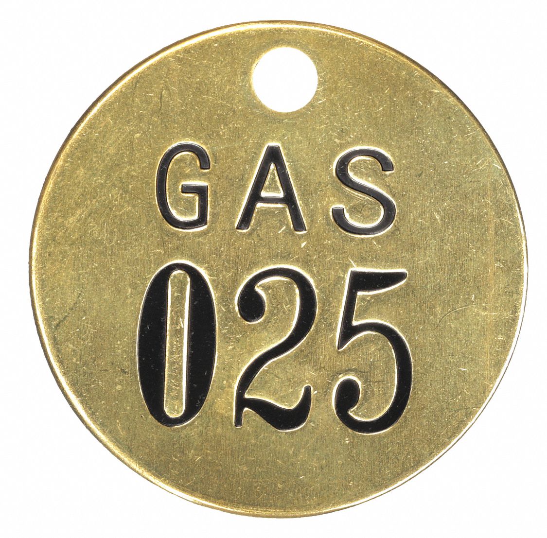 001-025, Gold, Numbered Valve Tag - 2YB46|2YB46 - Grainger