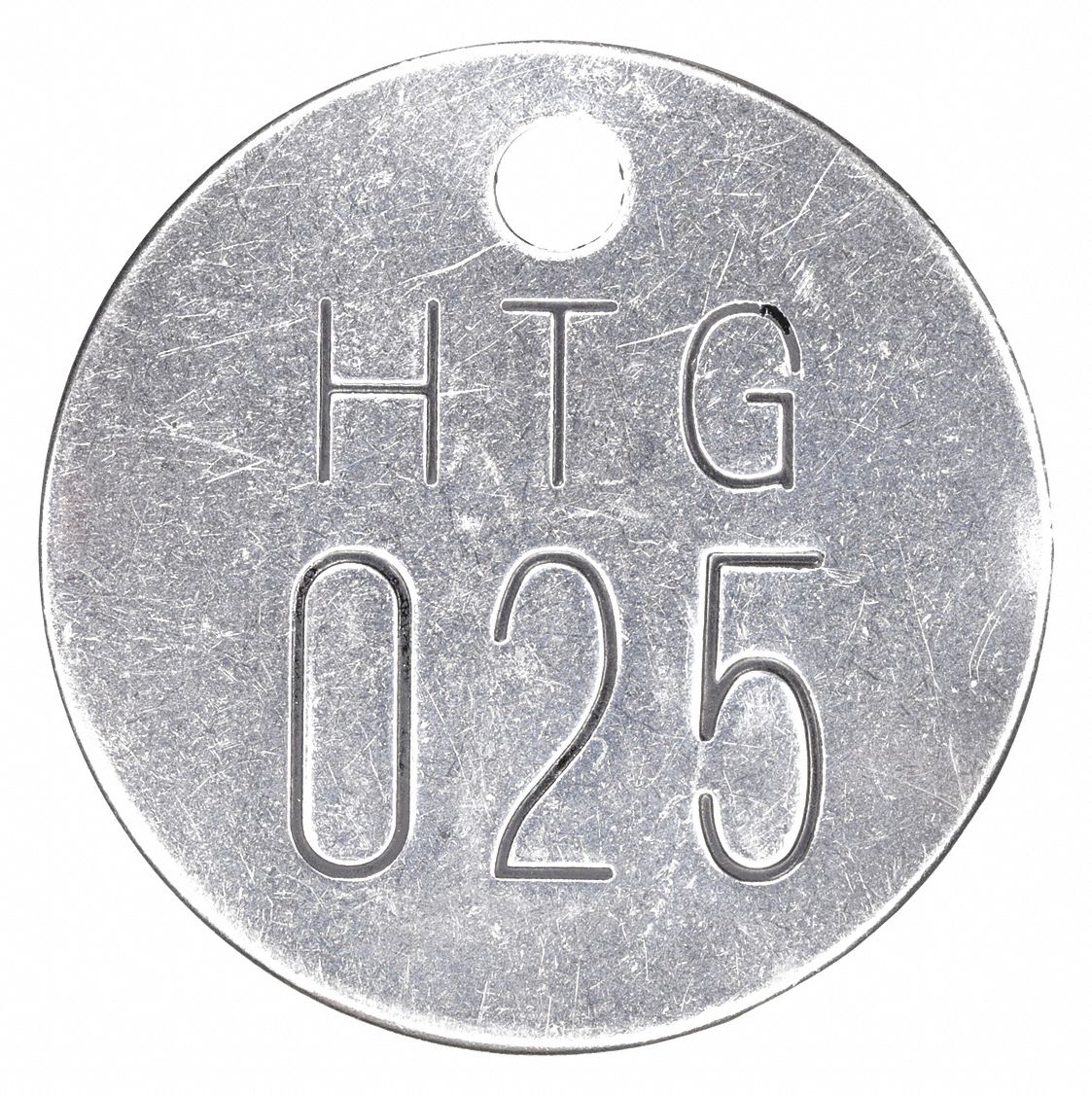 001-025, Silver, Numbered Valve Tag - 2YB50|2YB50 - Grainger