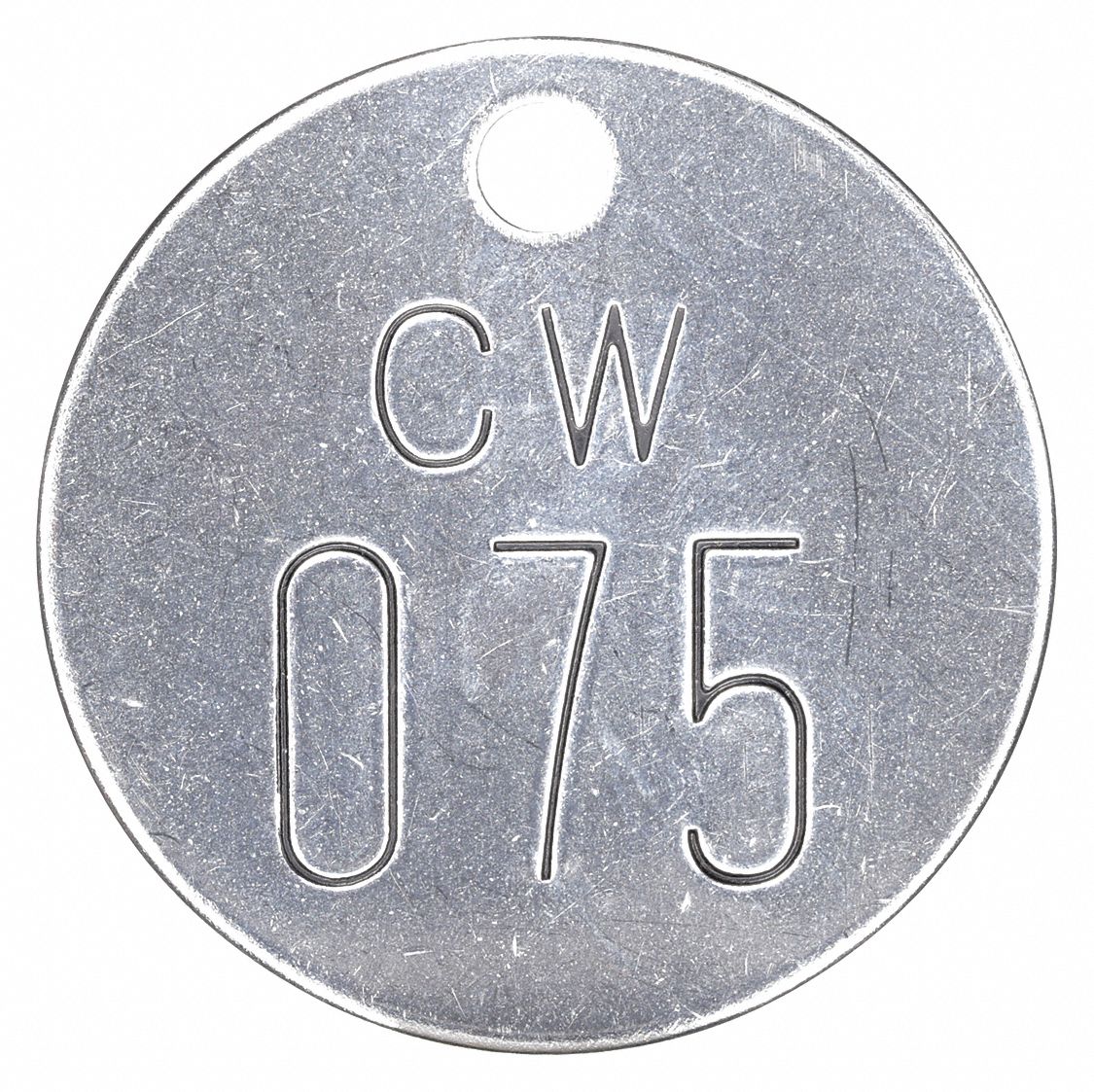 Numbered Tag, Silver, PK 25 - Grainger