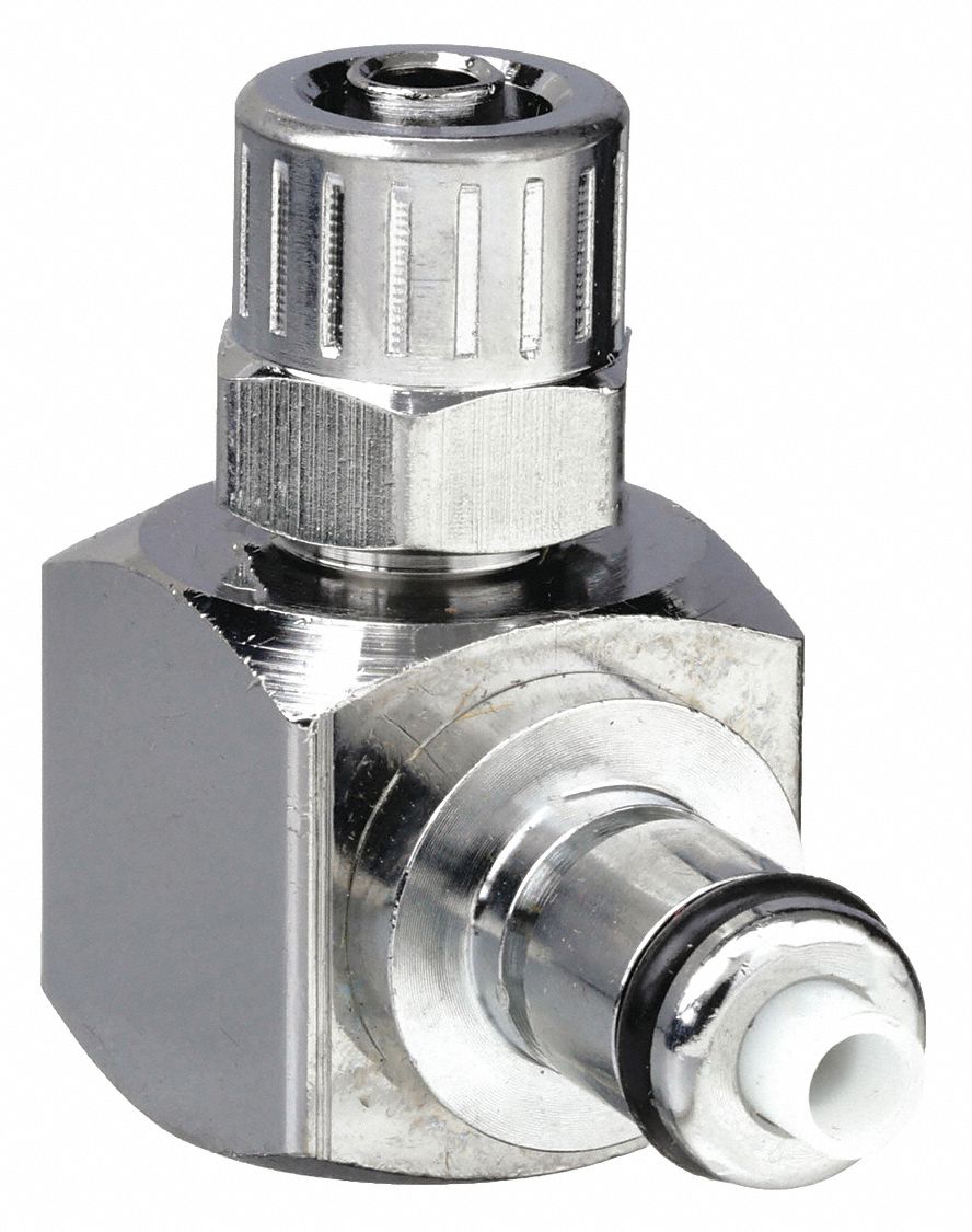 90° Elbow, 5/32 in ID x 1/4 in OD Size, Quick Connection Elbow - 2YCX9 ...