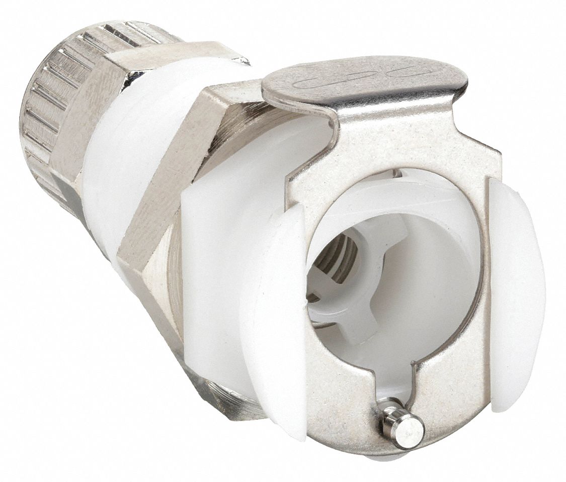 Straight, 1/4 in ID x 3/8 in OD Size, Quick Connection Coupling - 2YDD3 ...