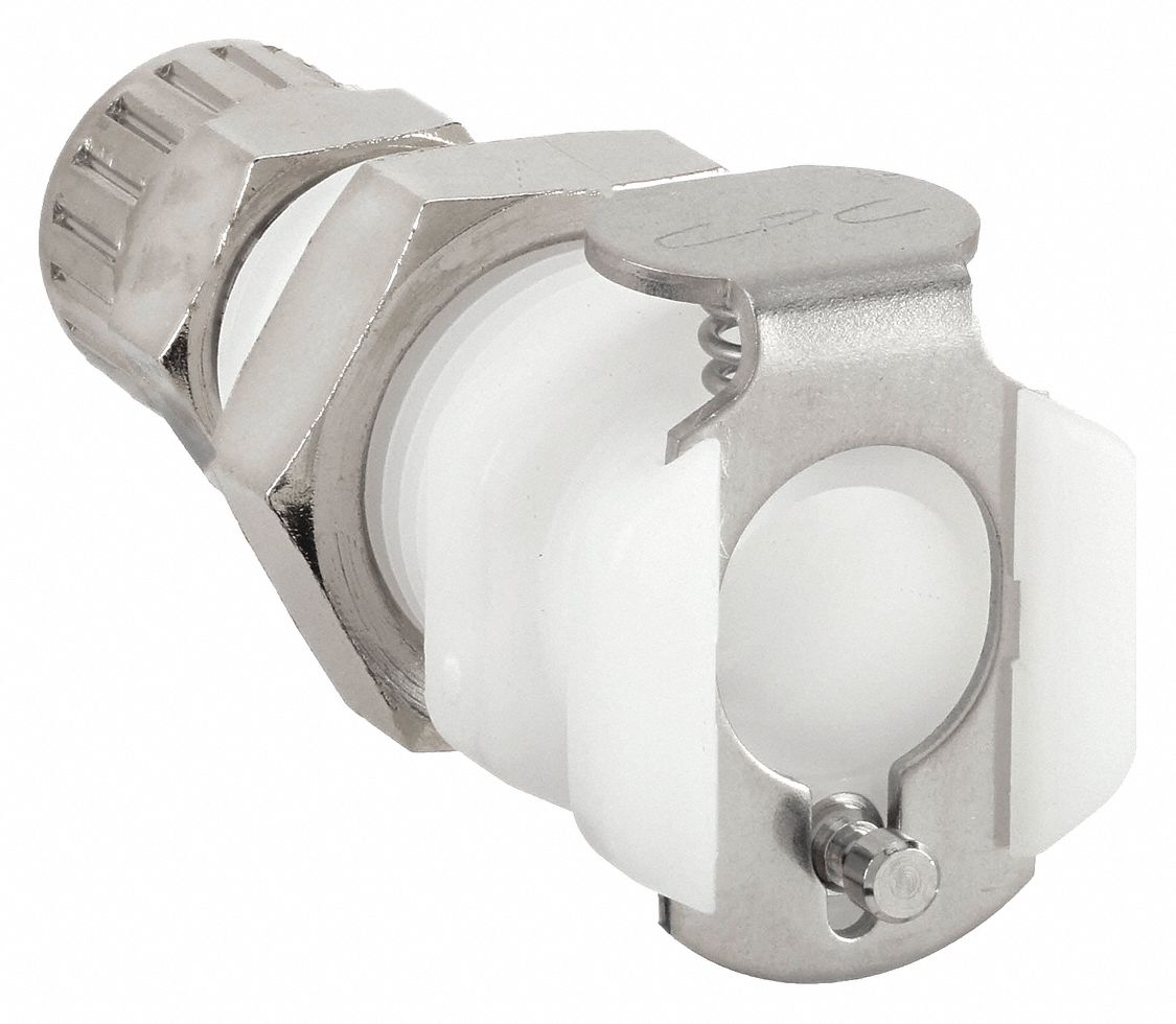 Straight, 5/32 in ID x 1/4 in OD Size, Quick Connection Coupling ...