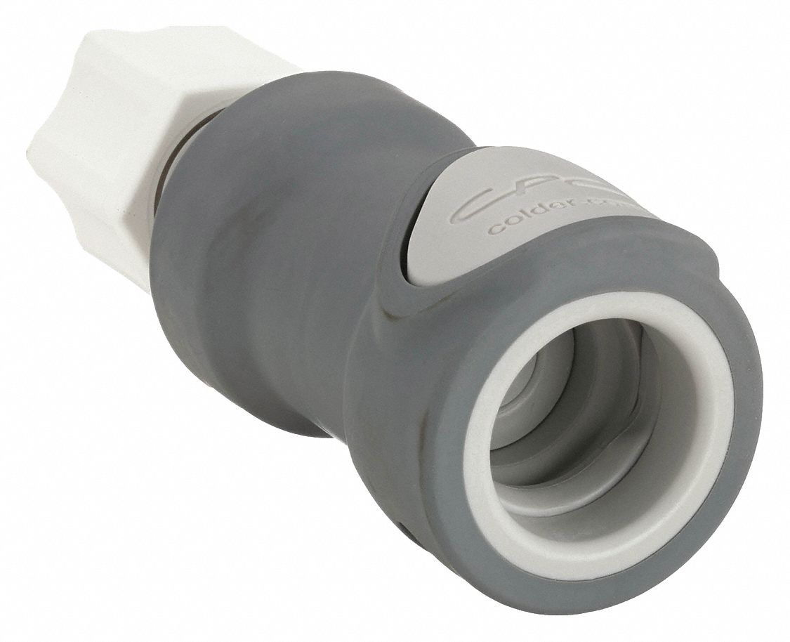Straight, 3/8 in OD x 1/2 in OD Size, Quick Connection Coupling - 2YDR8 ...