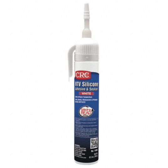 CRC Gasket Sealant: RTV Silicone, 6.5 oz, Tube, White, Water Resistant ...