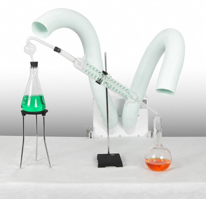 EXTRACT-ALL Benchtop Fume Extractor: 350 cfm, 4.4 ft Hose Lg, 68 dB ...