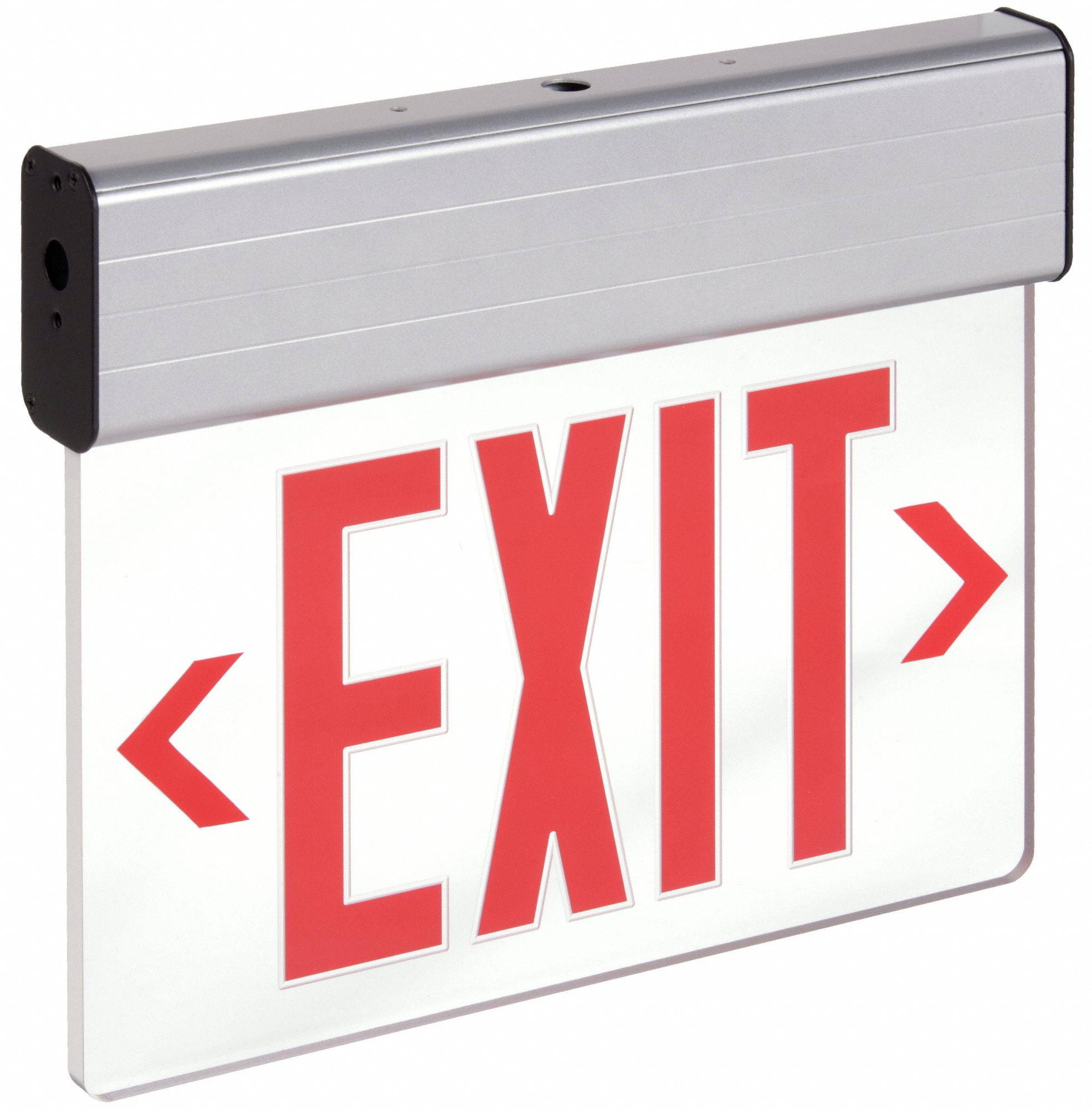 1 Faces, Red, Edge-lit Exit Sign - 2YGK7|EDG 1 R M6 - Grainger