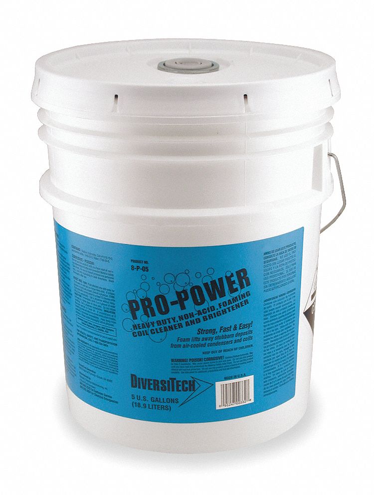 DIVERSITECH, 5 gal, Alkaline, Coil Cleaner - 2YJ62|Pro-Blue-5 - Grainger