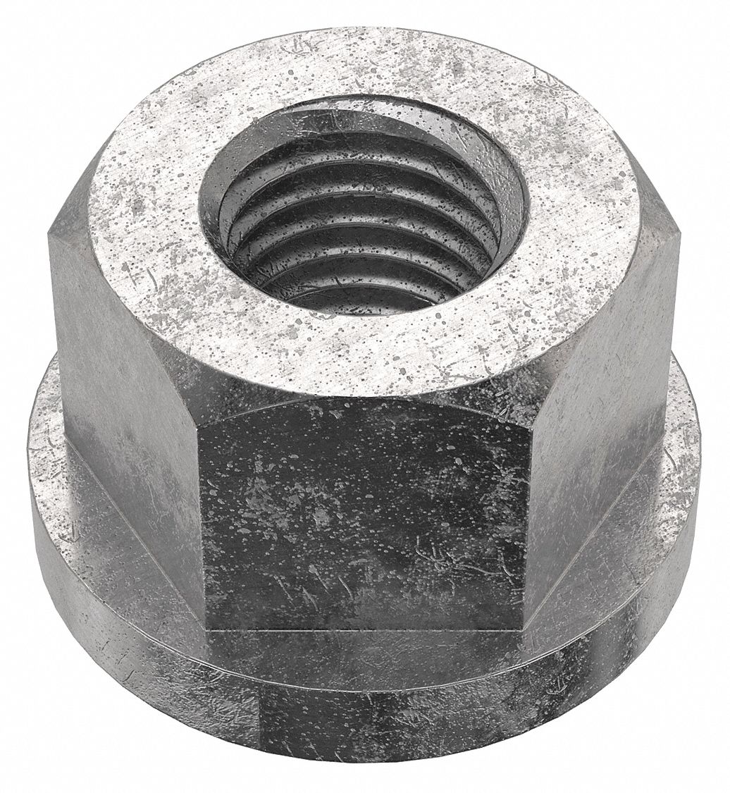 Flange Nut, 3/8"-16 Thread, Flange Nut - 420N39|NUT93138C - Grainger