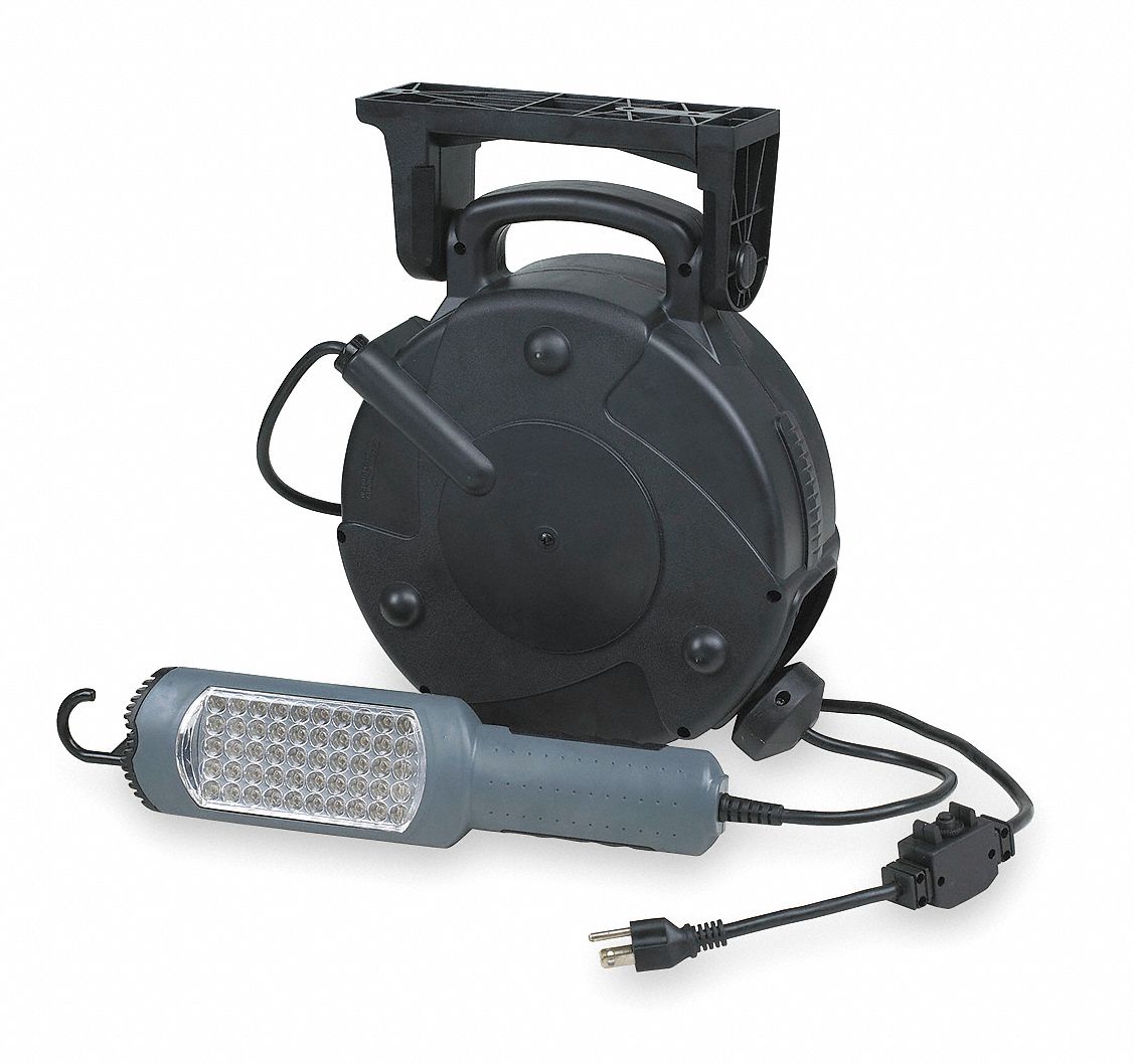 Lumapro Ext Cord Reel W Hand Lamp 16 3awg 40ft 2ykr2 2ykr2 Grainger