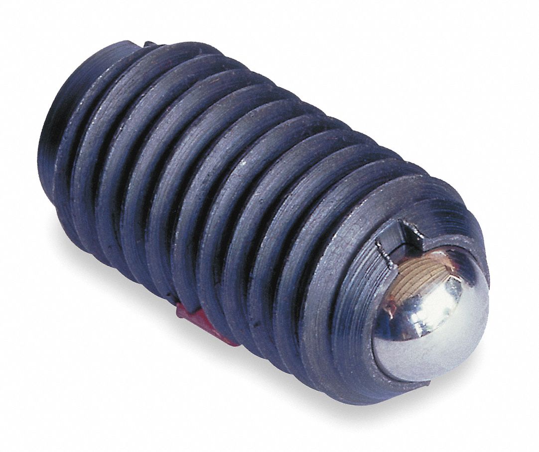 TE-CO SPRING PLUNGER, BALL, WITHOUT LOCK, 1/4"-20, 17/32 IN, 5 PK ...