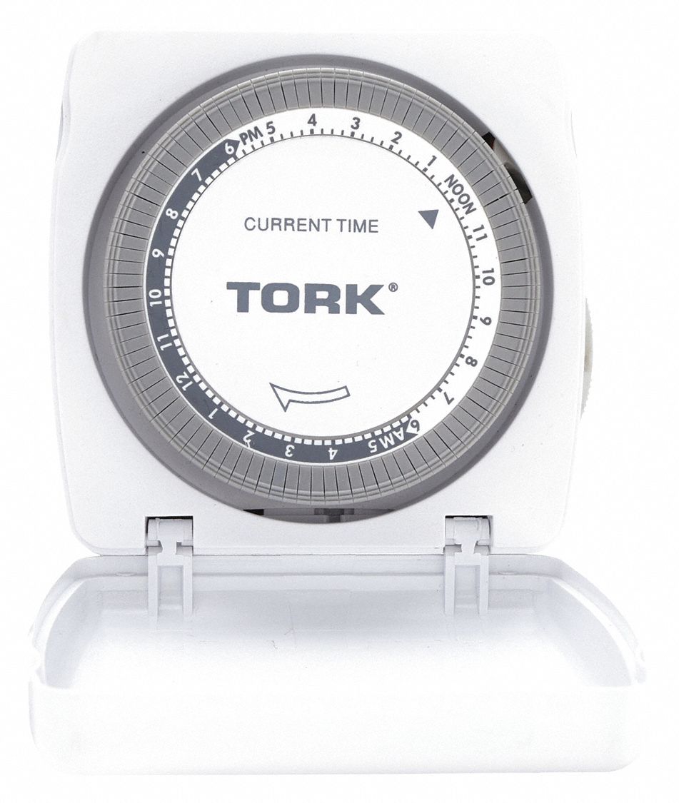 TORK, Mechanical, Indoor, Plug-In Timer - 2YMU7|SA110 - Grainger
