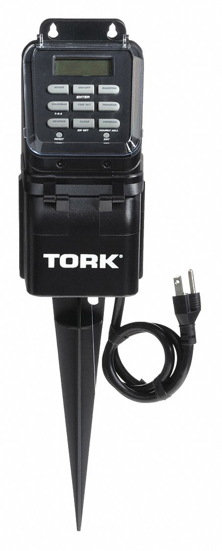 TORK, Digital, Indoor/Outdoor, Plug-In Timer - 2YMV8|SA220 - Grainger